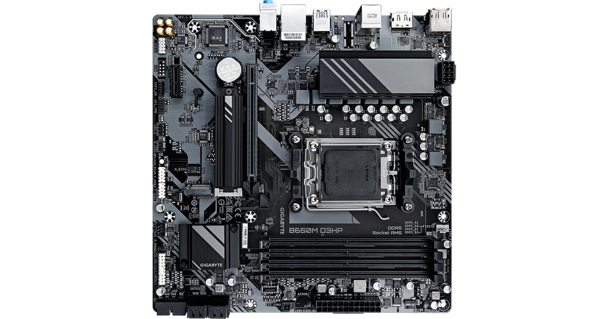 GIGABYTE B650M D3HP Placa base - AMD Ryzen serie 9000, VRM de 5+2+2 ...