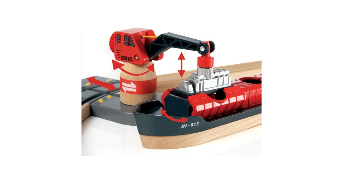 BRIO World 33052 Set circuito de tren deluxe, Ferrocarril LR44, Multicolor