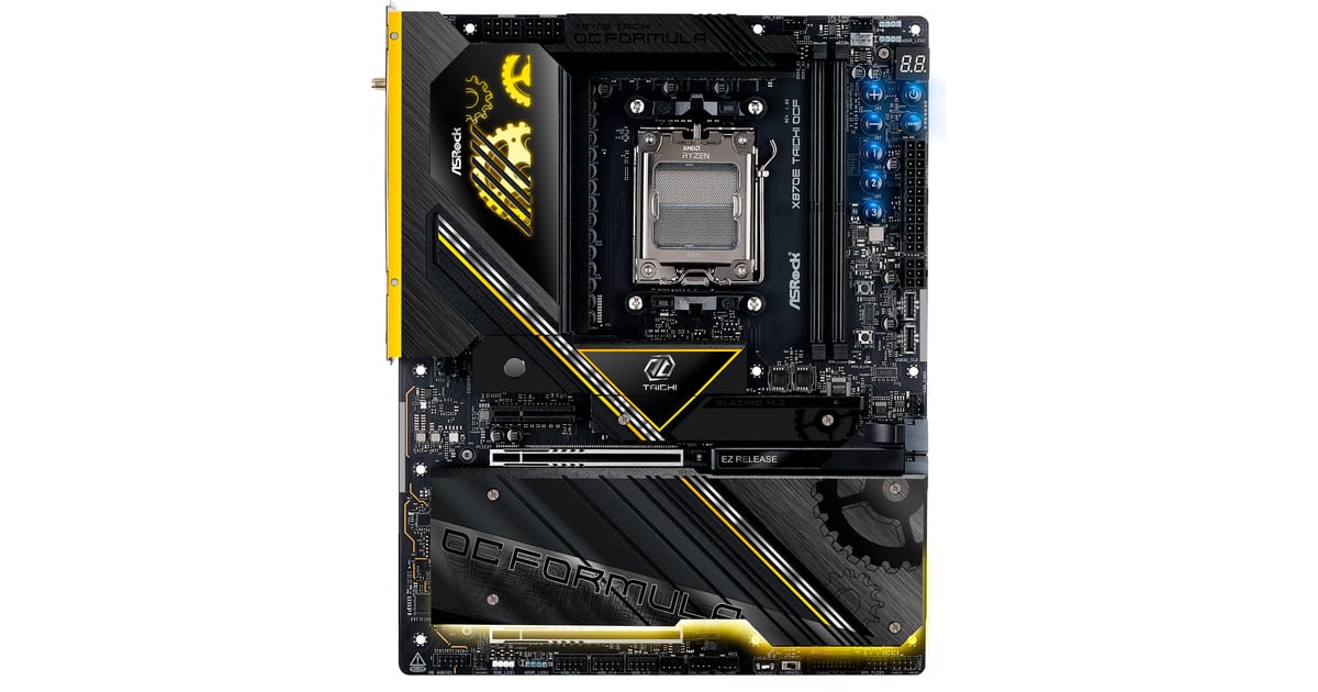 ASRock ASRock X870E Taichi OCF, Placa base negro/Amarillo