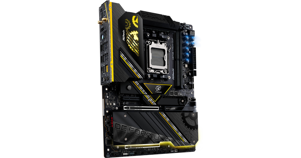 ASRock ASRock X870E Taichi OCF, Placa base negro/Amarillo