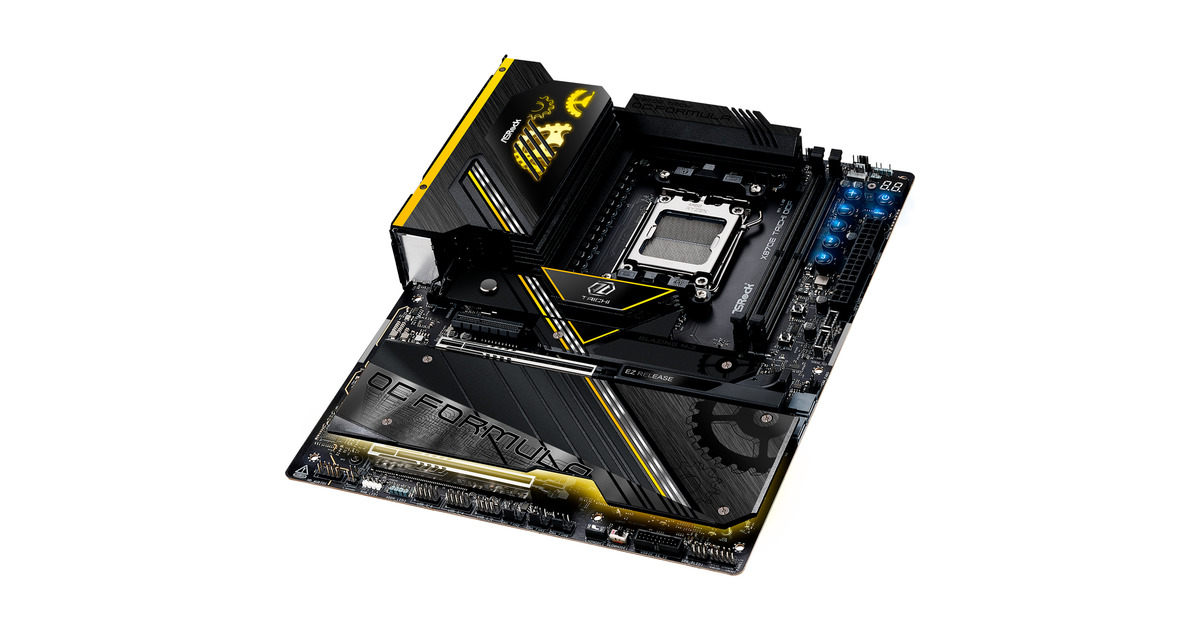 ASRock ASRock X870E Taichi OCF, Placa base negro/Amarillo