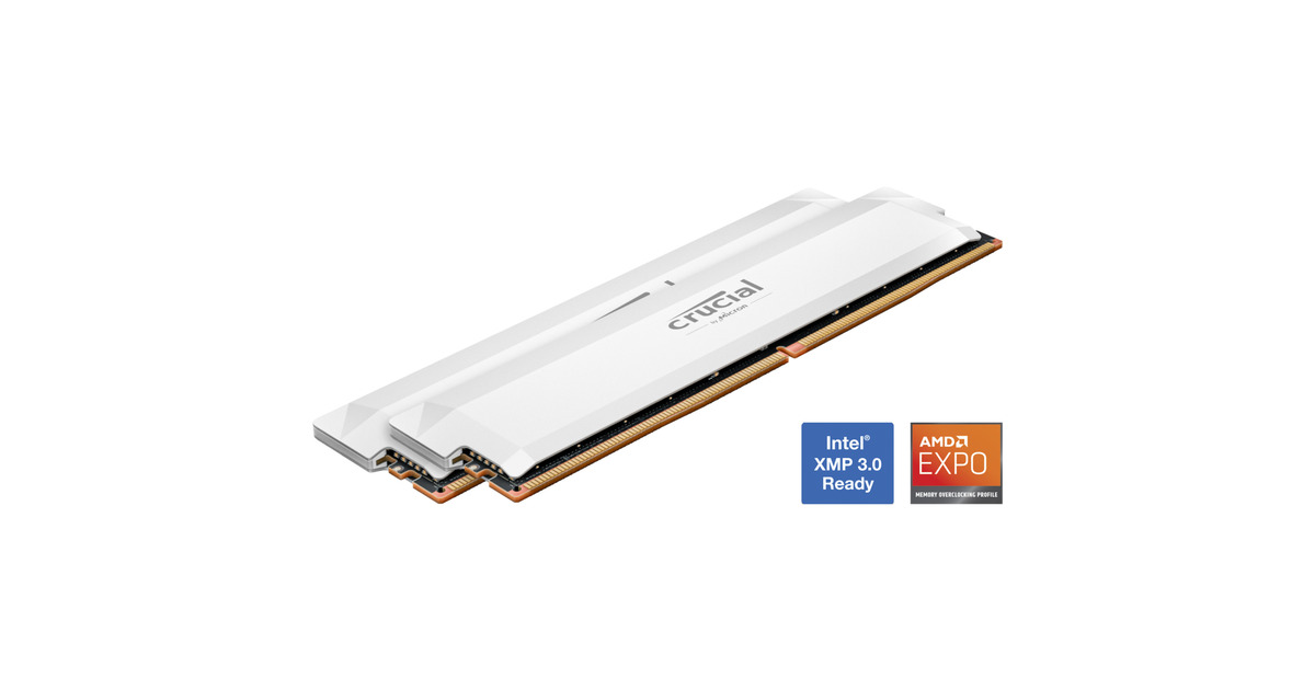 Crucial CP2K32G60C40U5W, Memoria RAM blanco