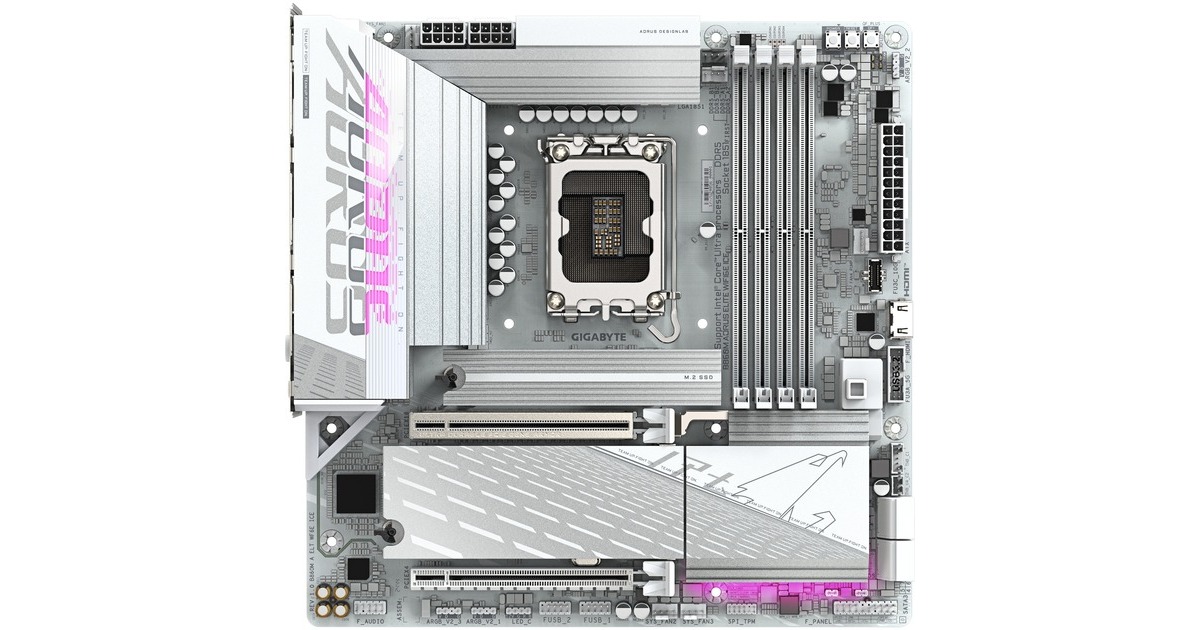 GIGABYTE B860M AORUS ELITE WF6E ICE Placa base - CPUs Intel Core Ultra ...