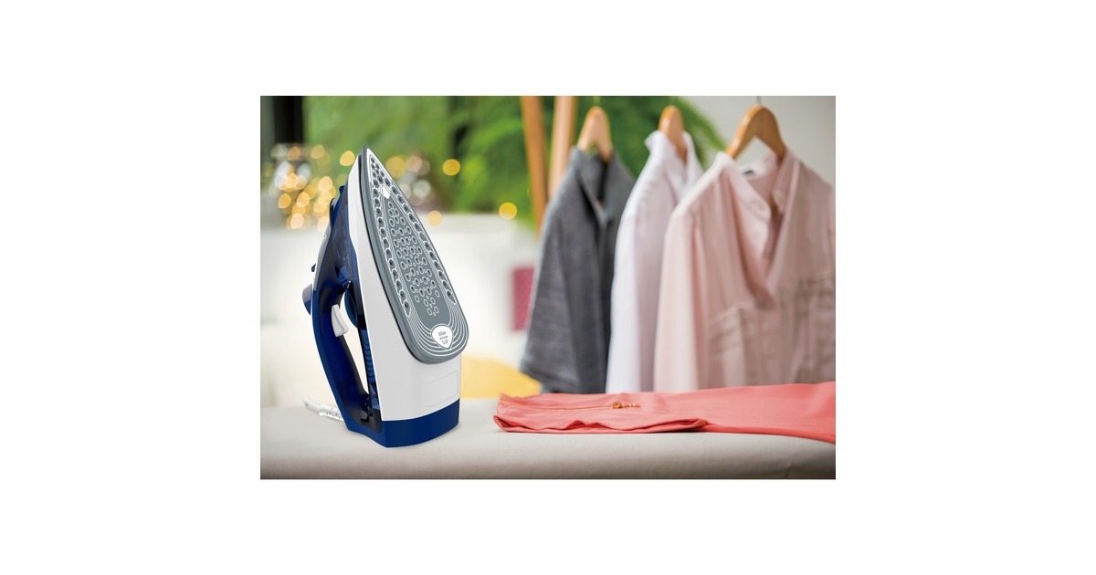 Tefal FV2838E0 plancha Plancha vapor-seco Suela de Cerilium 2400 W Azul ...