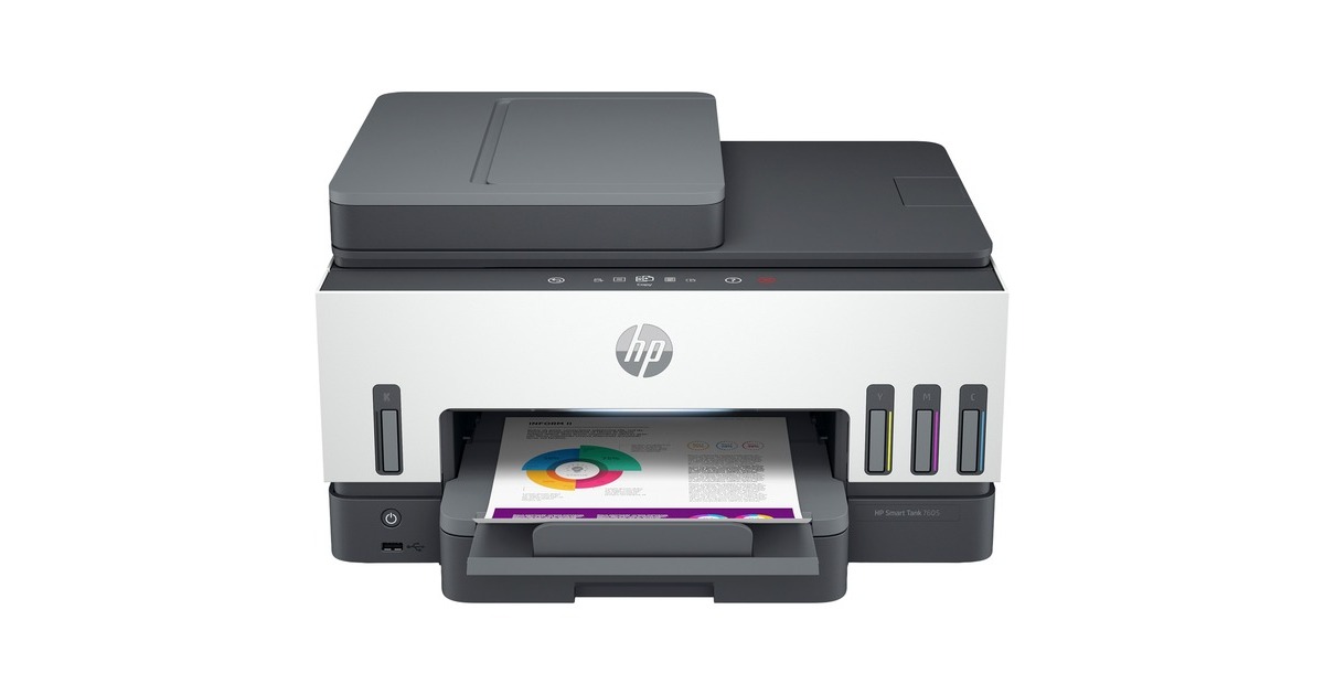 HP Smart Tank 7605 Inalámbrico All-in-One Color Impresora, Impresión a ...