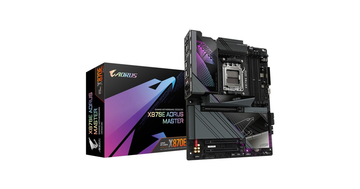 GIGABYTE X870E AORUS MASTER Placa Base - Compatible con CPUs AMD Ryzen ...