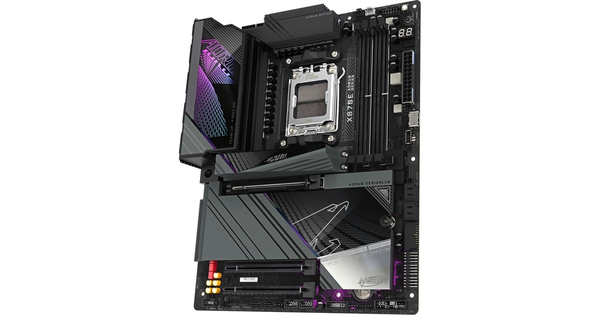 GIGABYTE X870E AORUS MASTER Placa Base - Compatible con CPUs AMD Ryzen ...