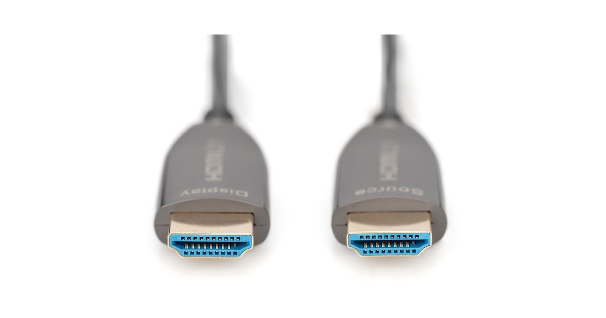 Digitus AK-330126-100-S, Cable negro