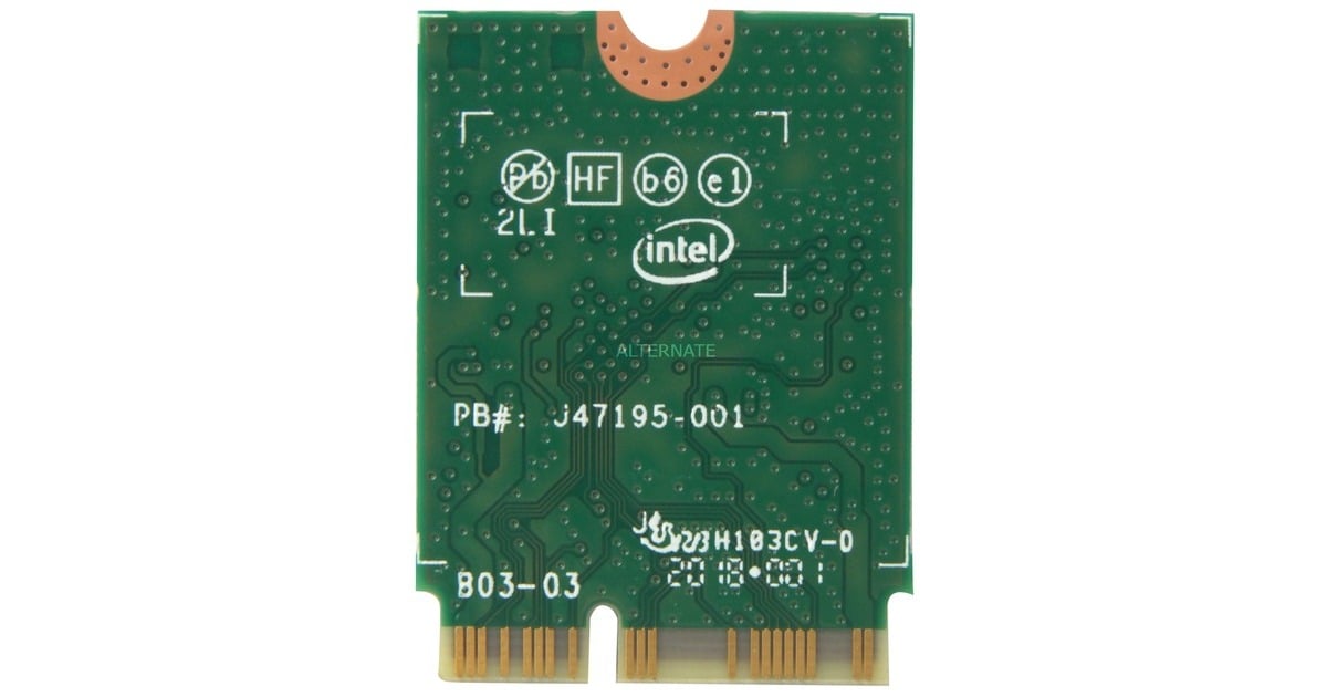 Intel® 9461.NGWG.NV adaptador y tarjeta de red Interno WLAN 433 Mbit/s ...