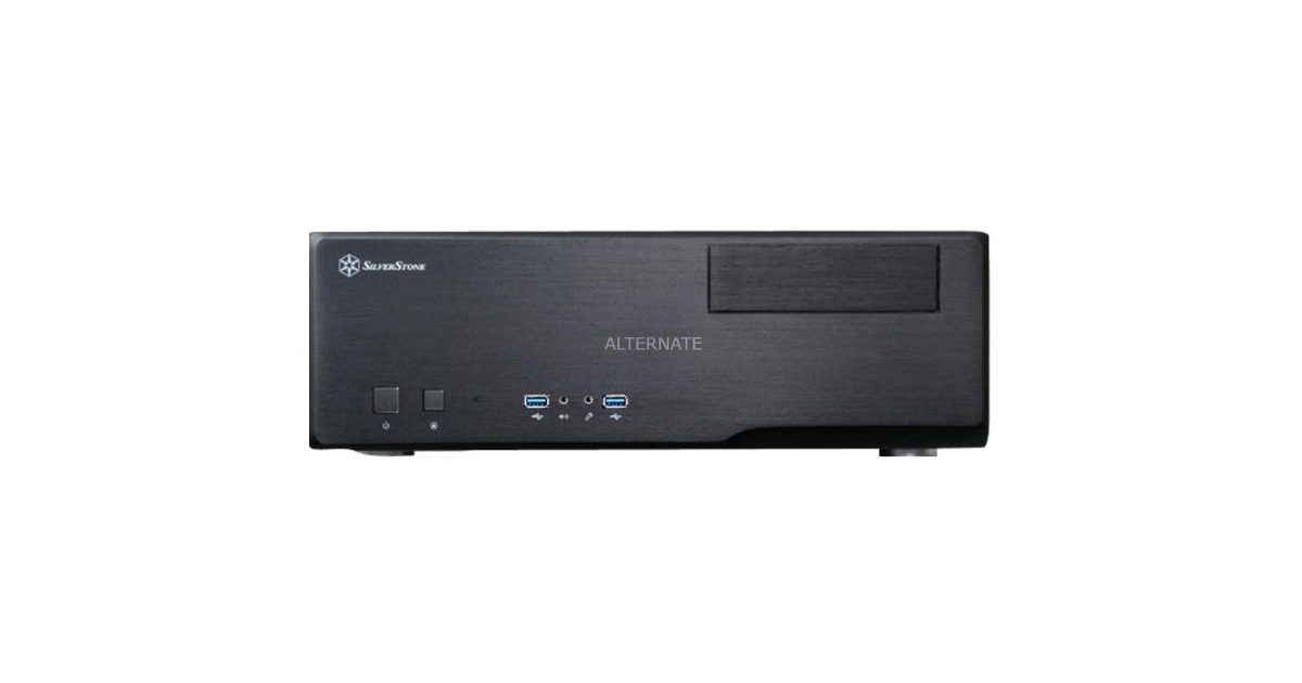 SilverStone Grandia GD05 HTPC Negro, Caja de sobremesa negro, HTPC, PC ...