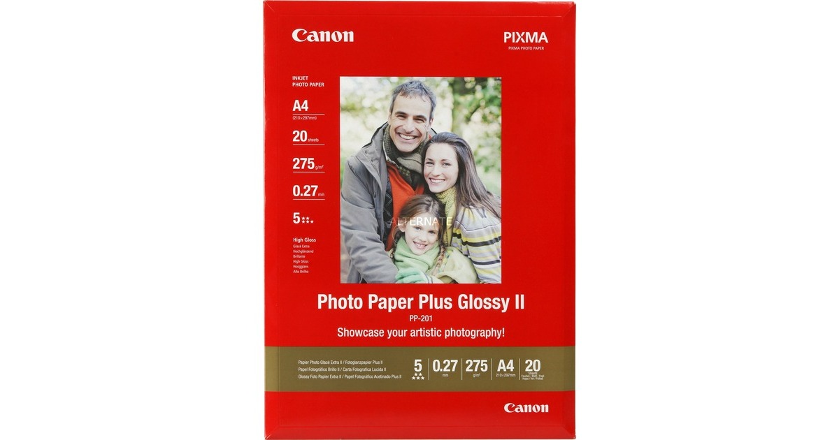 Canon 2311B019 papel fotográfico A4 Blanco Brillo Brillo, 260 g/m², A4 ...