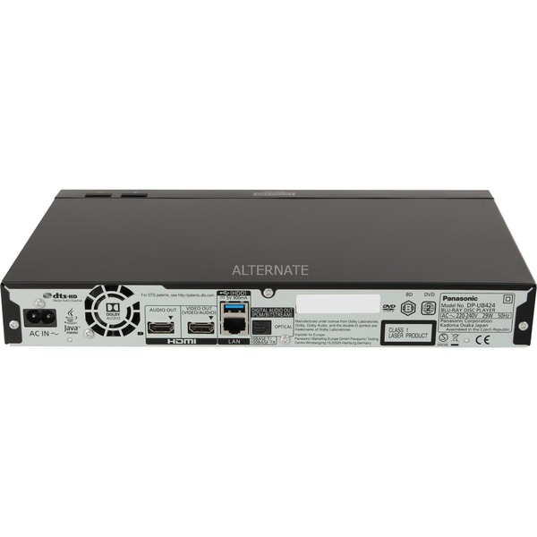 Panasonic DP-UB424 Reproductor de Blu-Ray 3D Negro, Reproductor Blu-ray ...