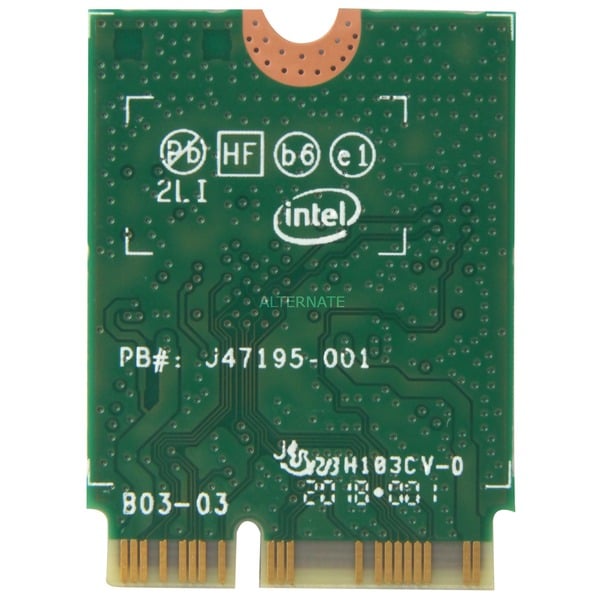 Intel® 9461.NGWG.NV adaptador y tarjeta de red Interno WLAN 433 Mbit/s ...