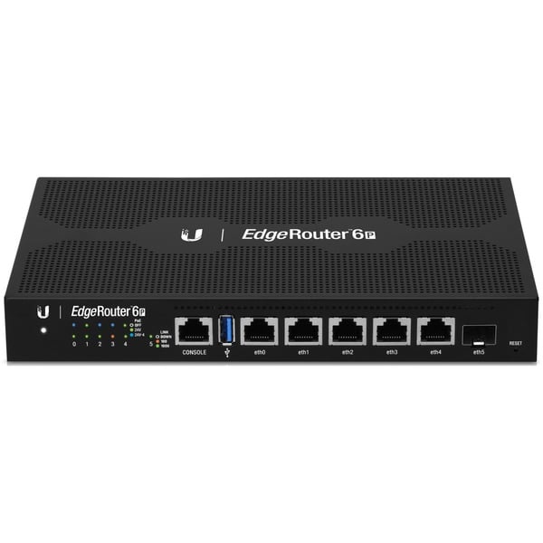 Ubiquiti EdgeRouter 6P router Gigabit Ethernet Negro Ethernet WAN ...