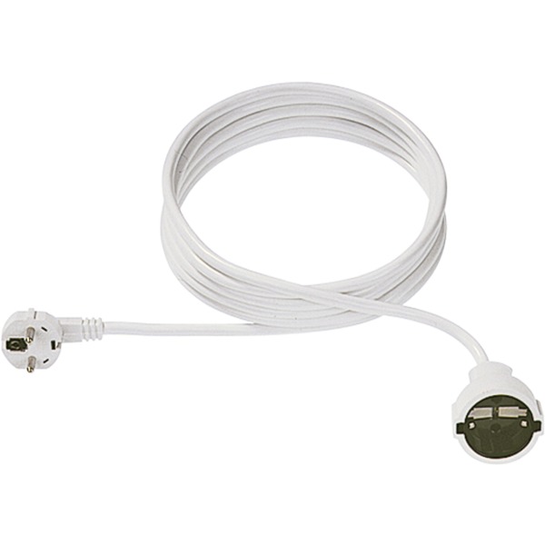 Bachmann 3m Schuko H05VV­F 3G 1.50mm² Blanco, Cable alargador blanco, 3 m, 250 V, 16 A