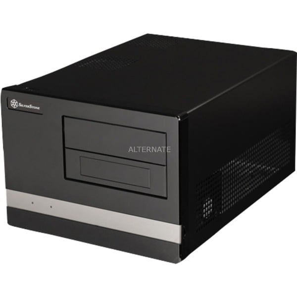 SilverStone SG02-F carcasa de ordenador Small Form Factor (SFF) Negro, Caja HTPC negro, Small ...