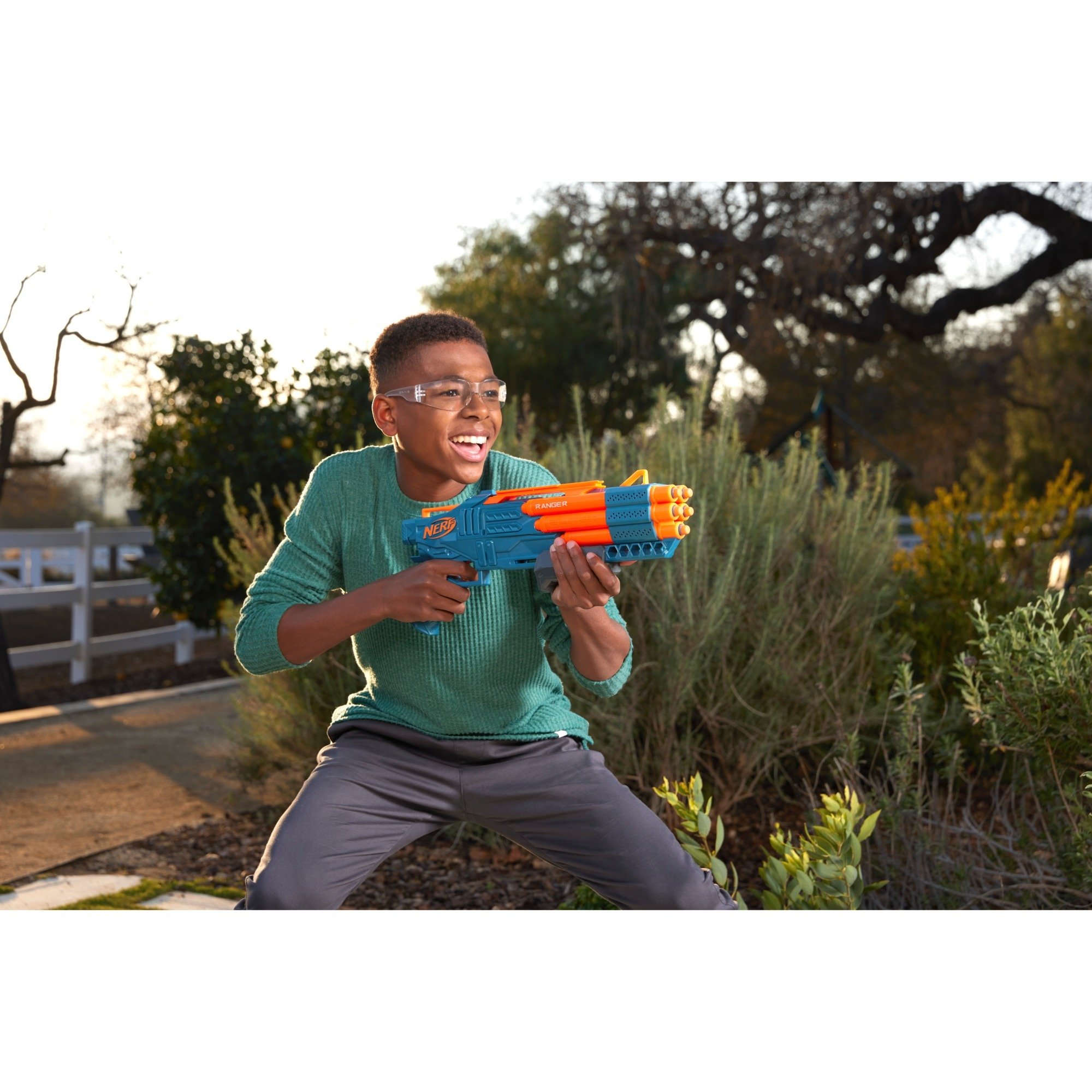 Nerf Elite 2.0 Ranger PD-5, Pistola Nerf Azul-gris/Naranja